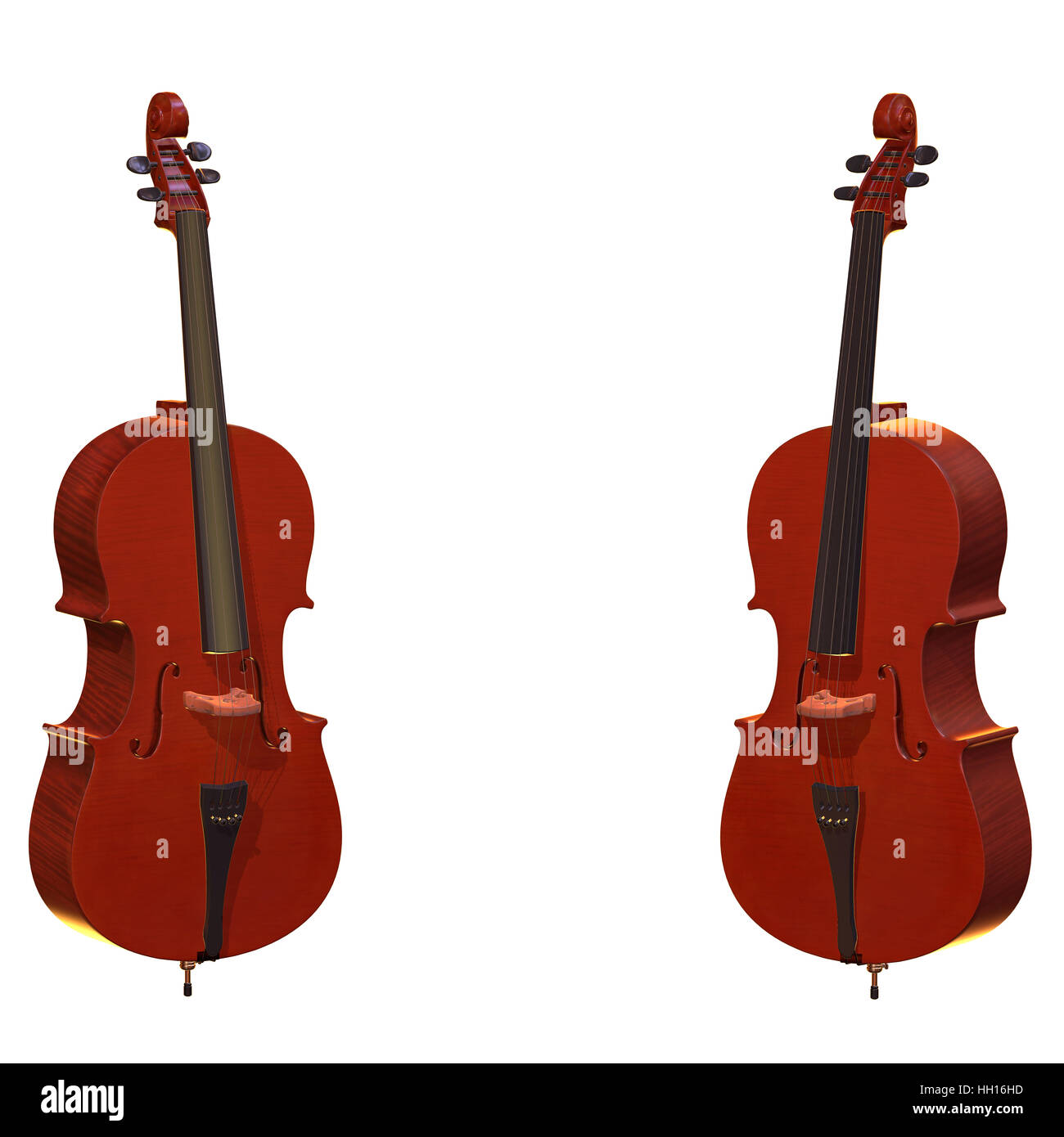 cello musical instrument 3d illustration Stock Photo - Alamy