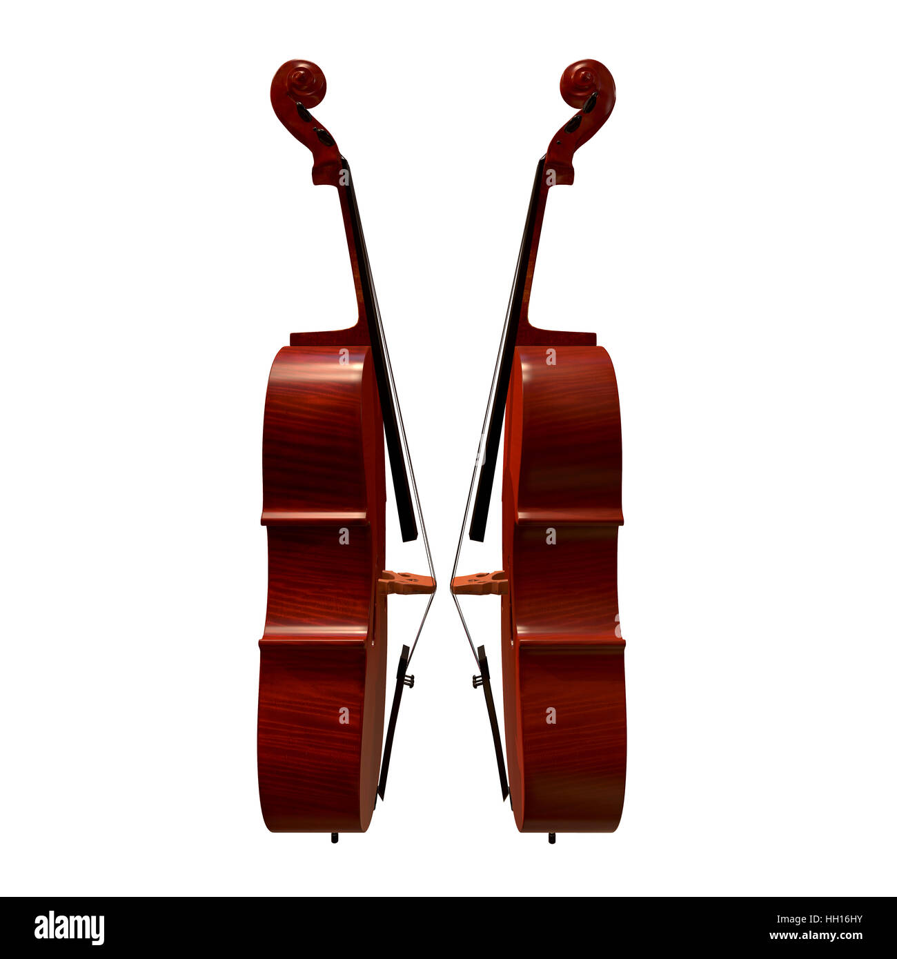 cello musical instrument 3d illustration Stock Photo - Alamy