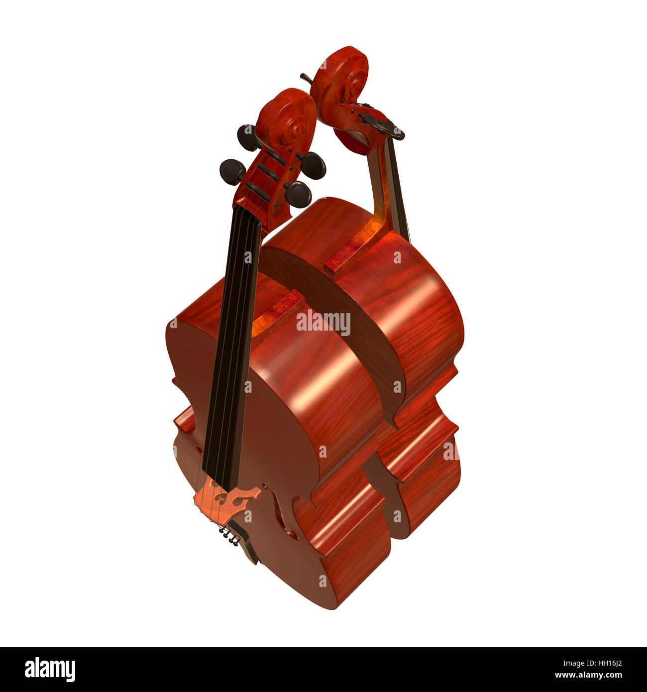 cello musical instrument 3d illustration Stock Photo - Alamy