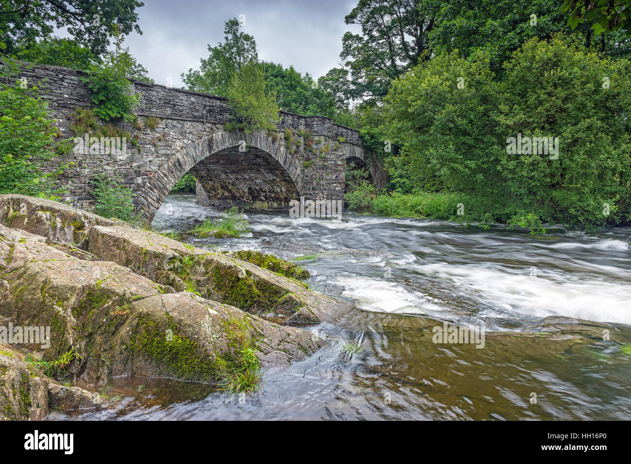 Skelwith Bridge, English Lake District, Cumbria, England Stock Photo ...