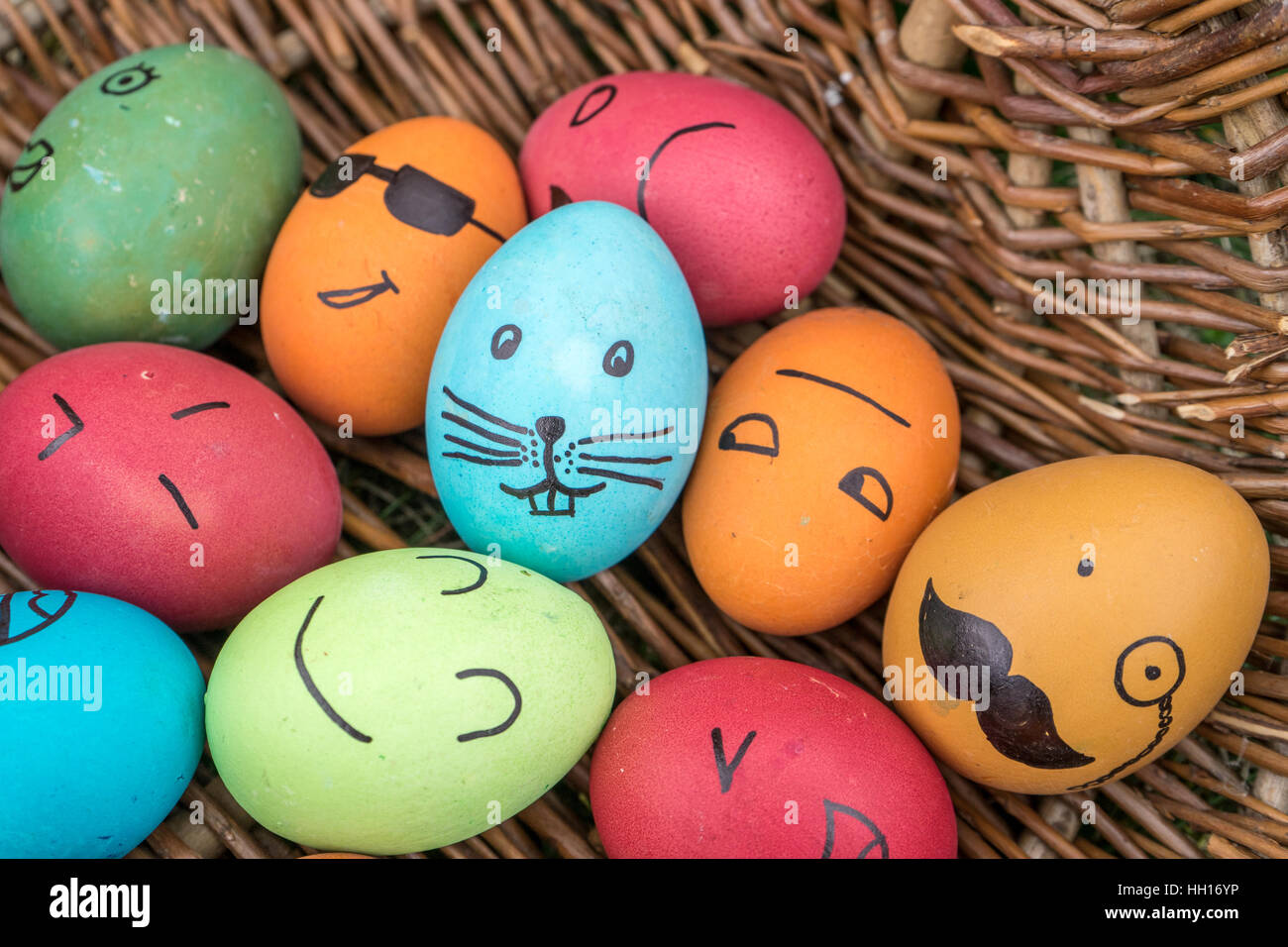 Easter Egg Designs Faces