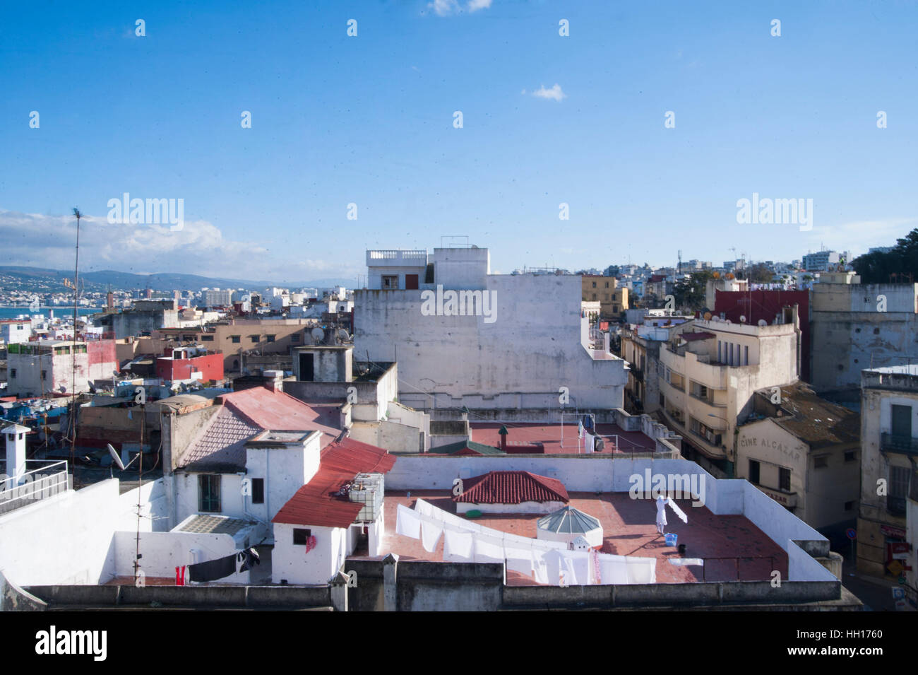 Rooftops in Tangiers. Morocco Stock Photo - Alamy