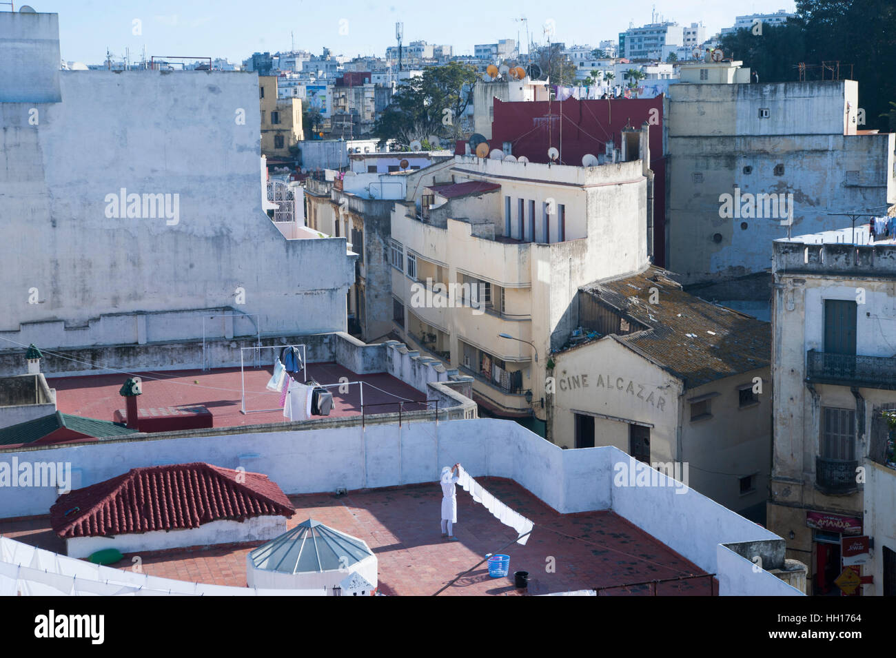 Rooftops in Tangier. Morocco Stock Photo - Alamy