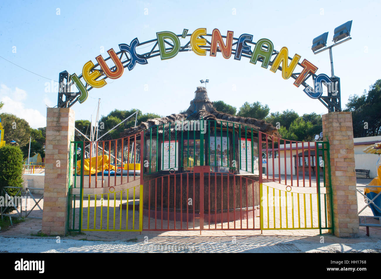 Kids playground in french Stock Photo - Alamy