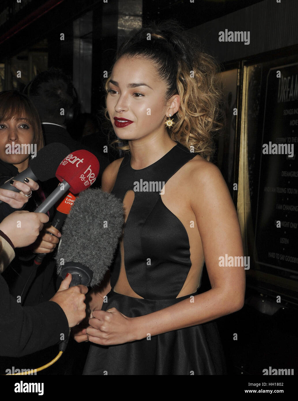Various celebrities attend Dreamgirls Press Night Featuring: Ella Eyre ...