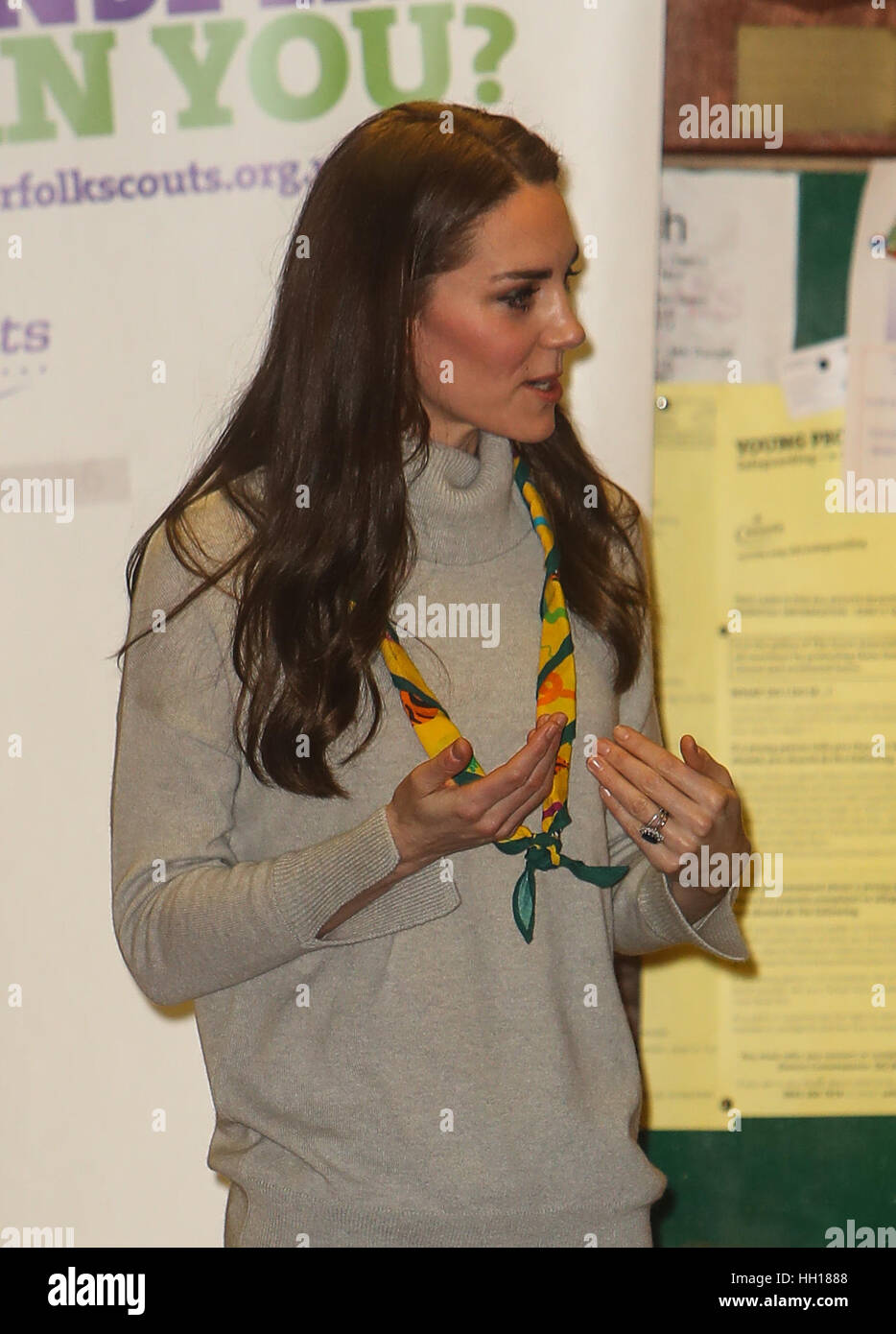The Duchess of Cambridge attends a special Cub Scout Pack meeting with ...