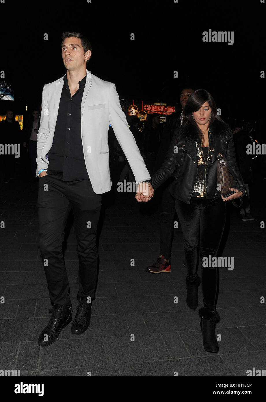 Arsenal FC players enjoy a night out watching a performance of La ...