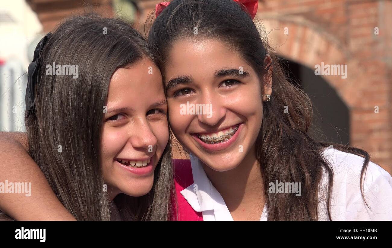 Female Friends Acting Goofy Stock Photo - Alamy