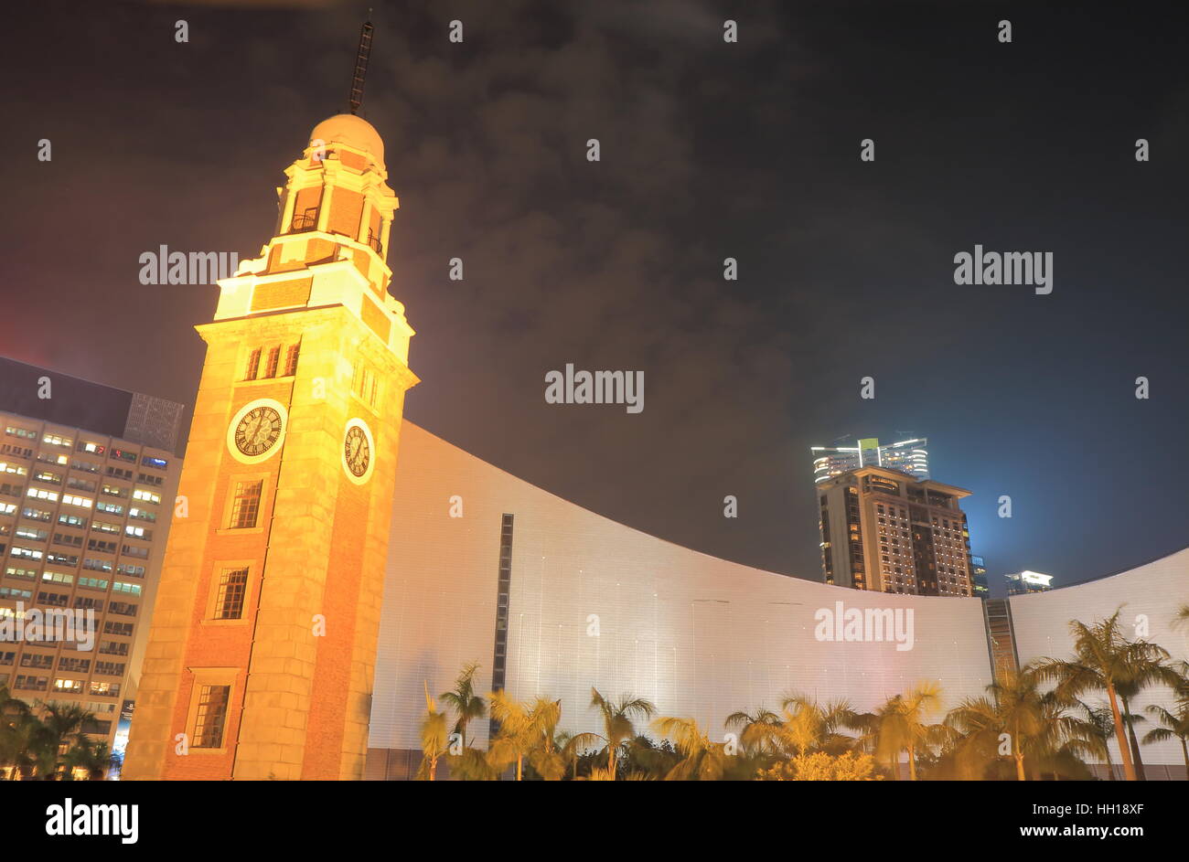 Former Kowloon Canton Railway Clock Tower in Hong Kong Stock Photo - Alamy