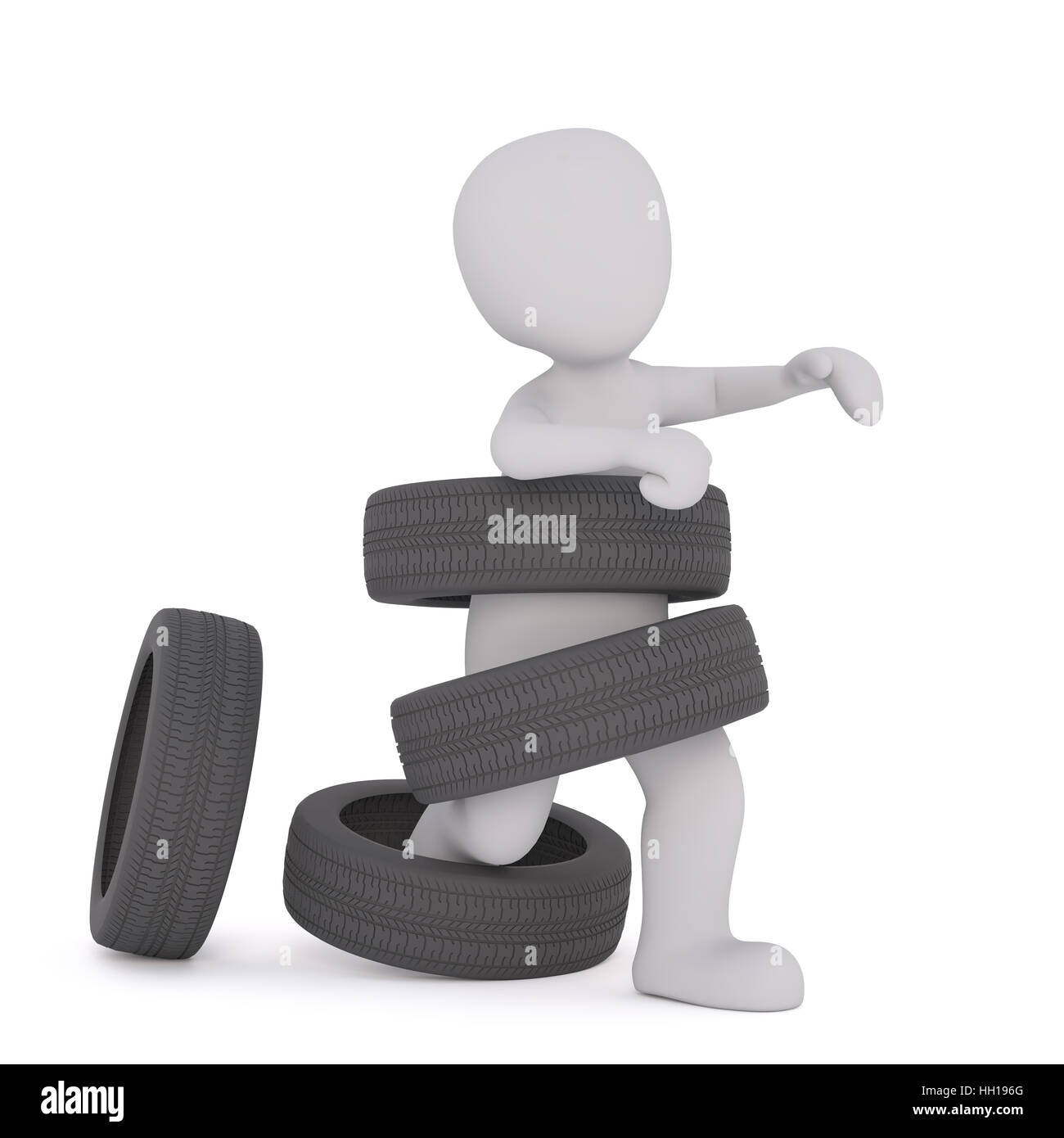 3d figure faceless cartoon man hi-res stock photography and images - Alamy