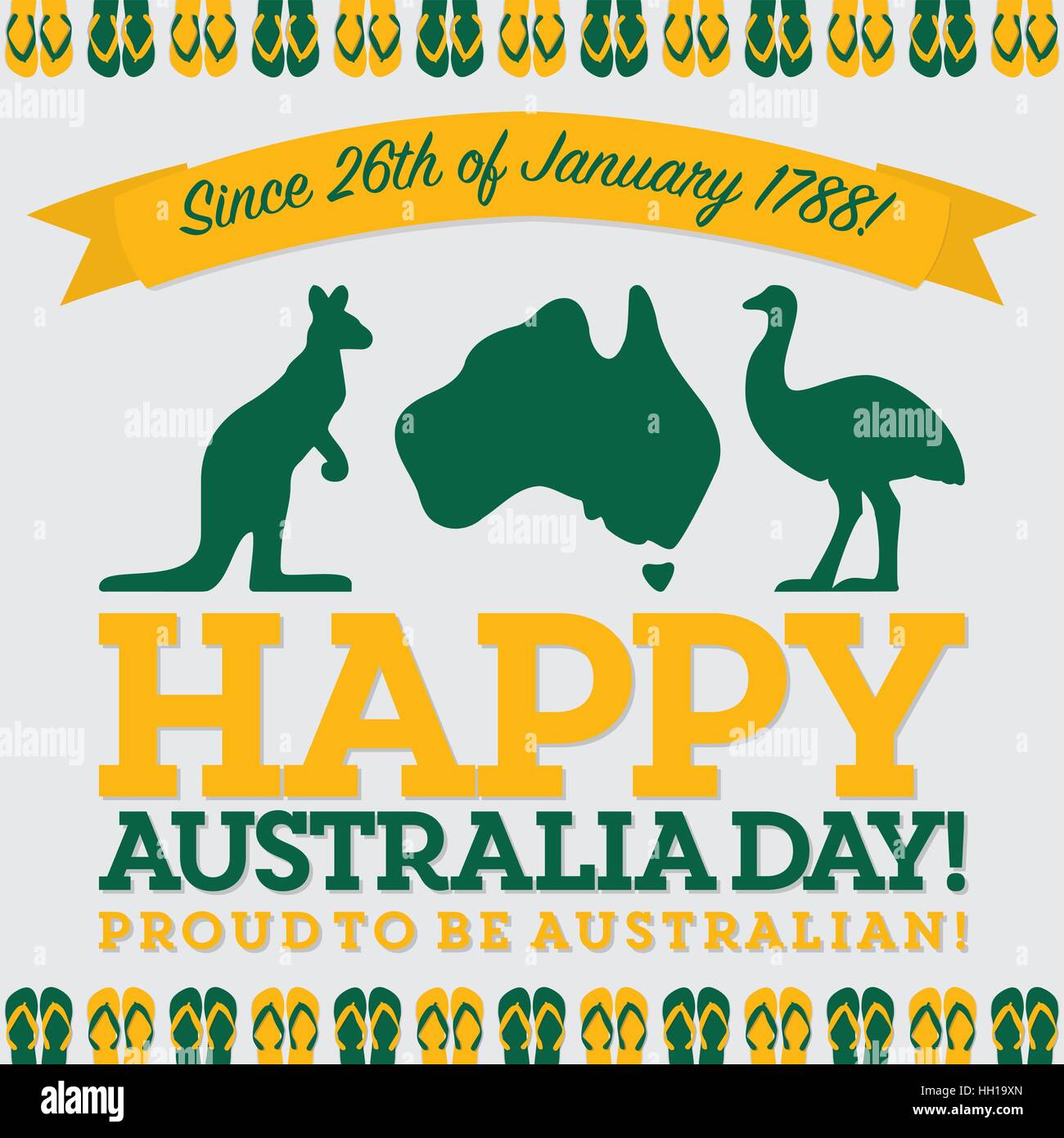 Retro sash Australia Day card in vector format Stock Vector Image & Art ...