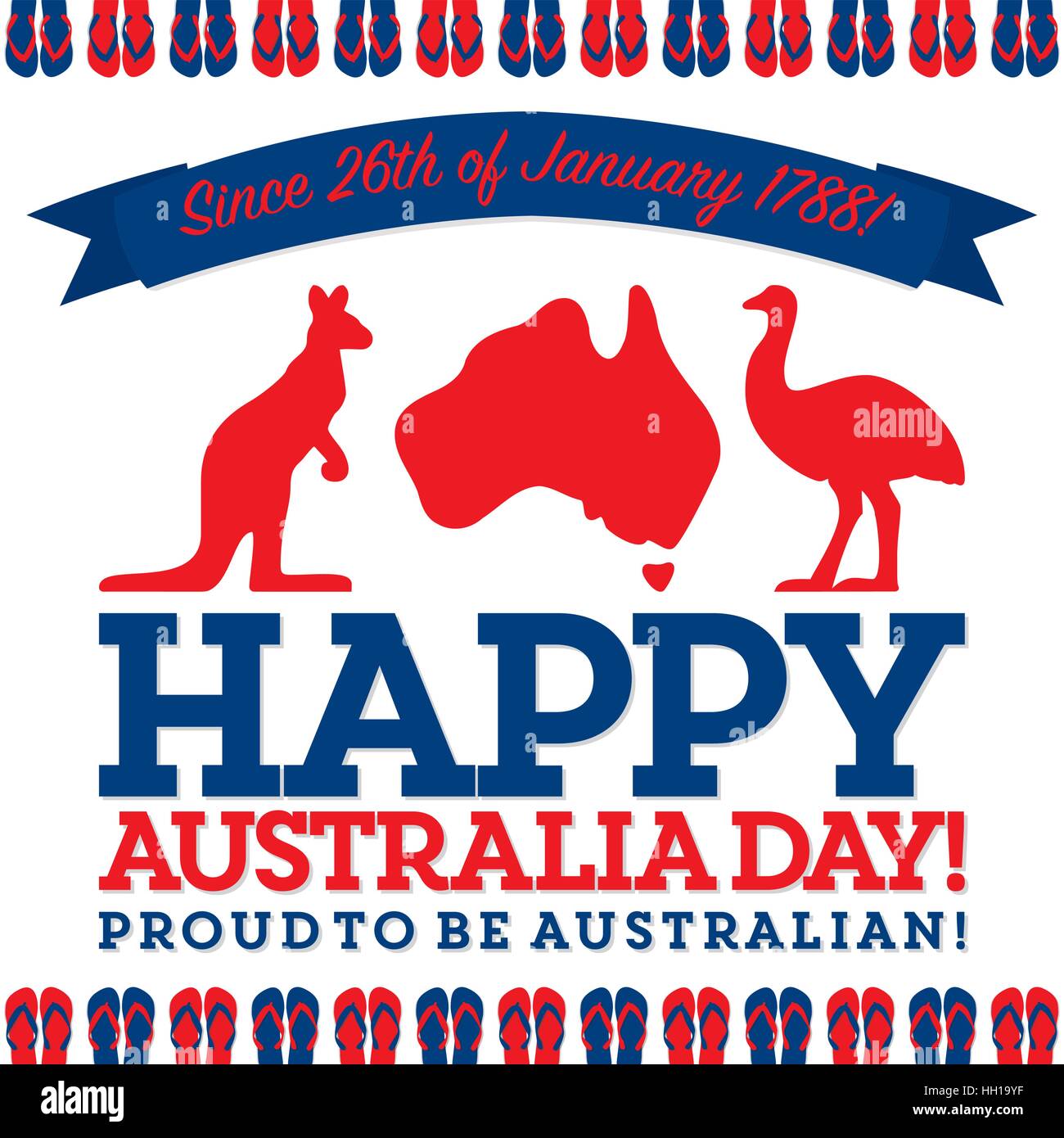 Retro sash Australia Day card in vector format Stock Vector Image & Art ...