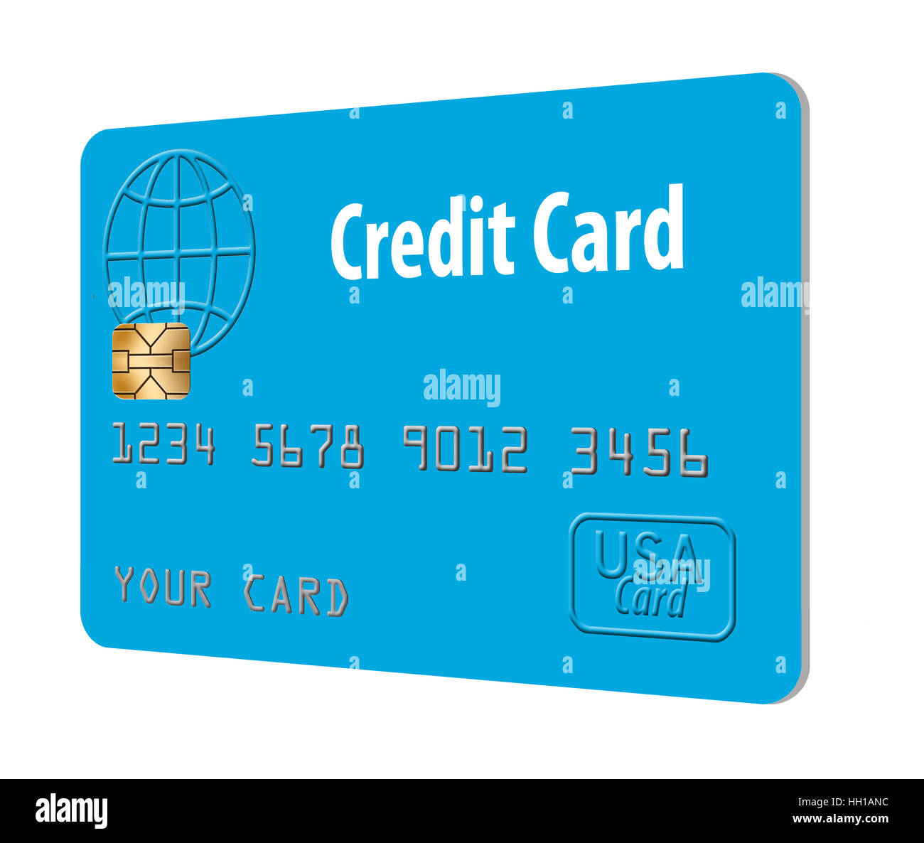 Credit card isolated on white background Stock Photo - Alamy
