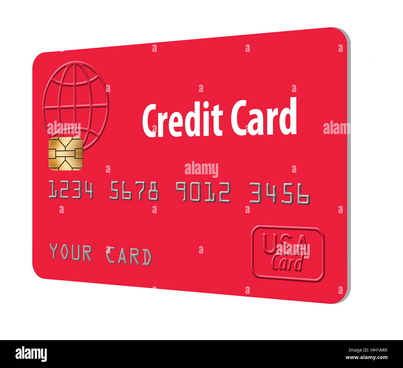 Credit card isolated on white background Stock Photo - Alamy