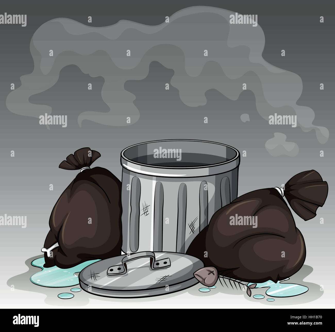 Dirty litter Stock Vector Images - Alamy
