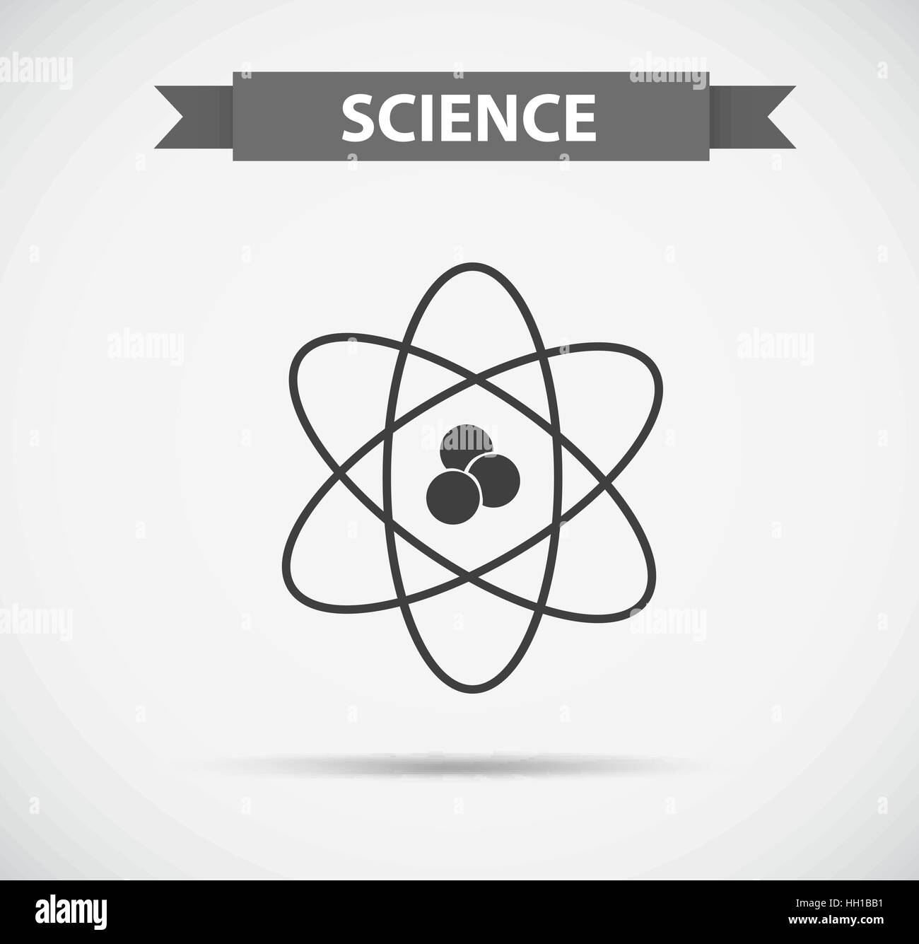 Science symbol in grayscale illustration Stock Vector Image & Art - Alamy