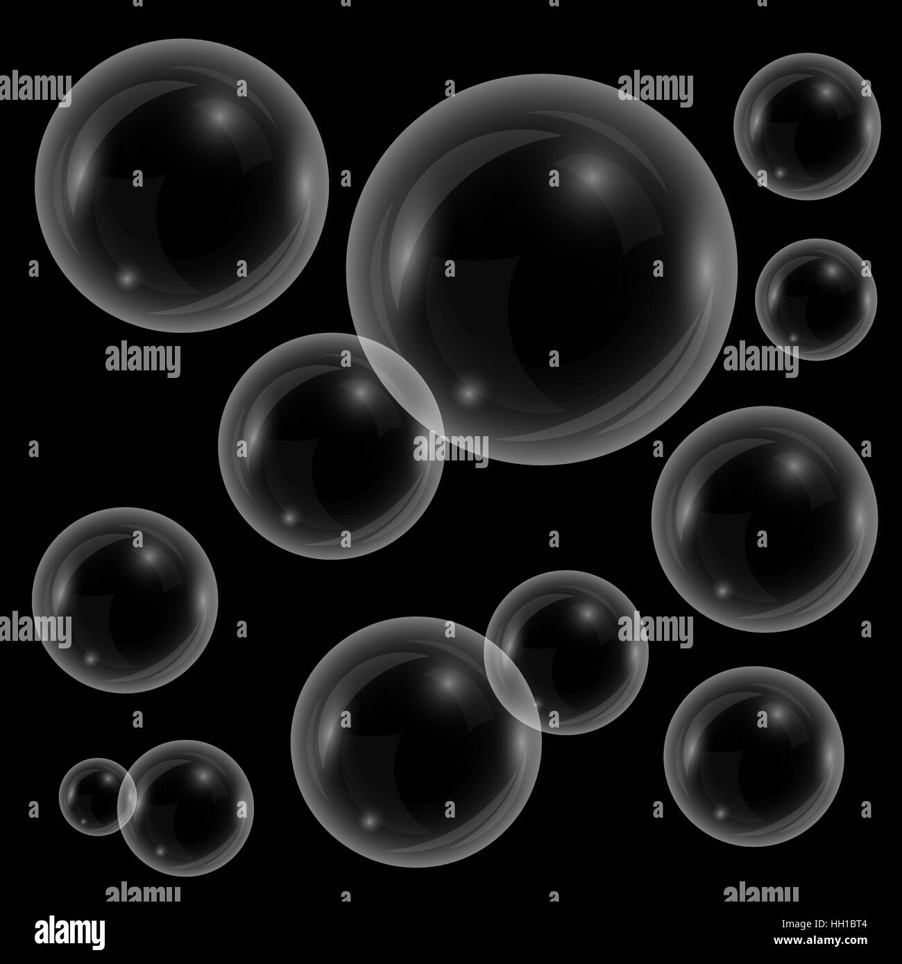 Soap bubbles floating Black and White Stock Photos & Images - Alamy