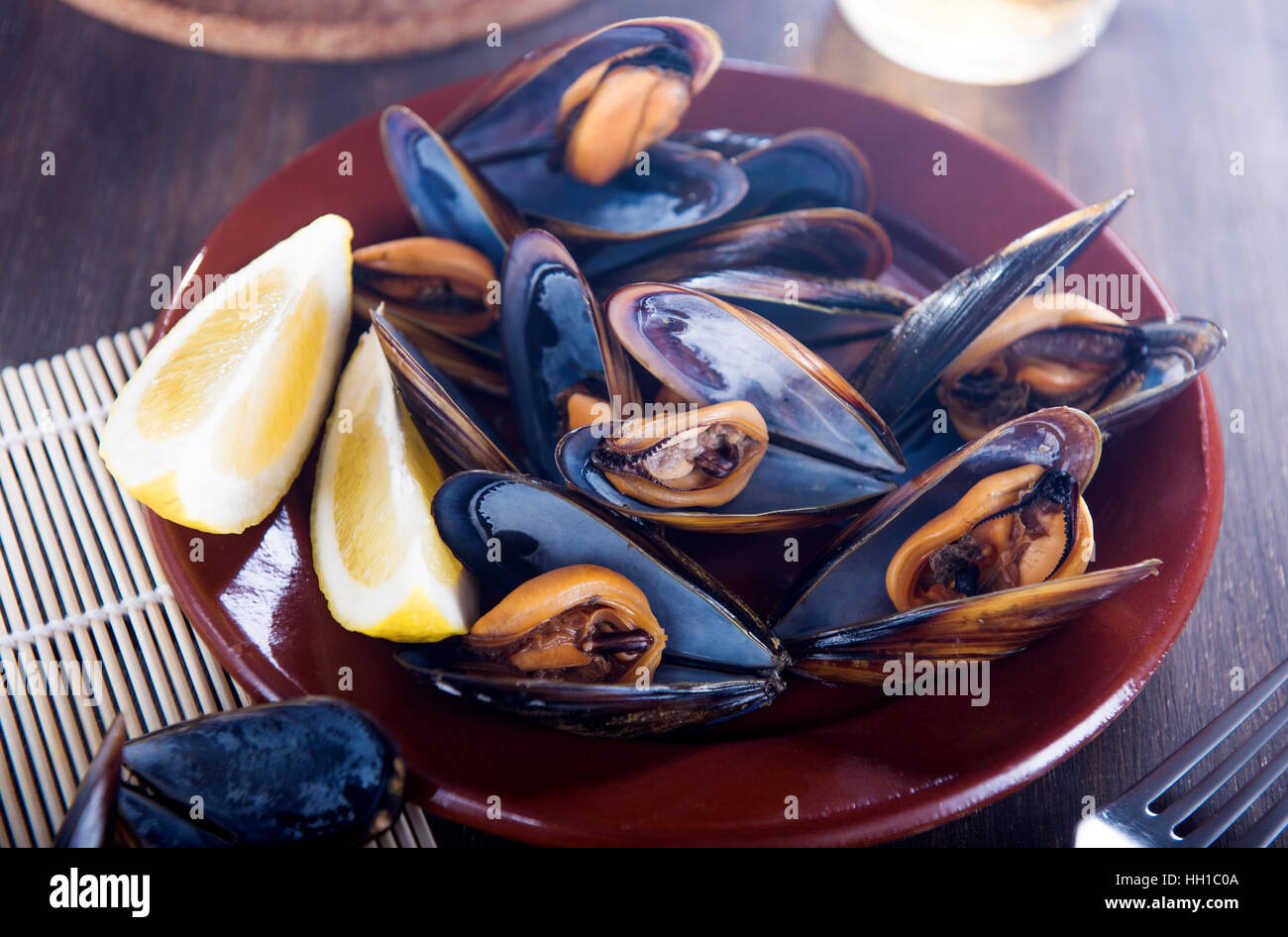 Mussels red pepper coconut hi-res stock photography and images - Alamy