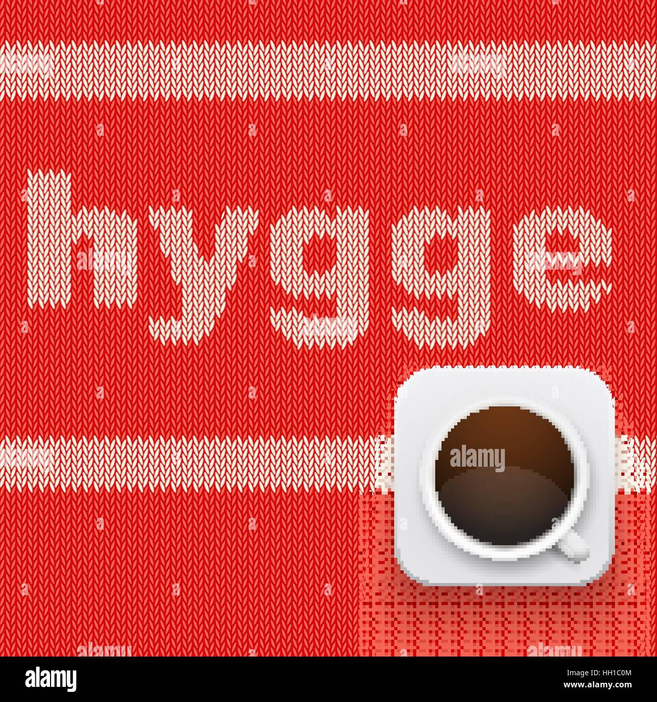 Red knitting wool Stock Vector Images - Alamy