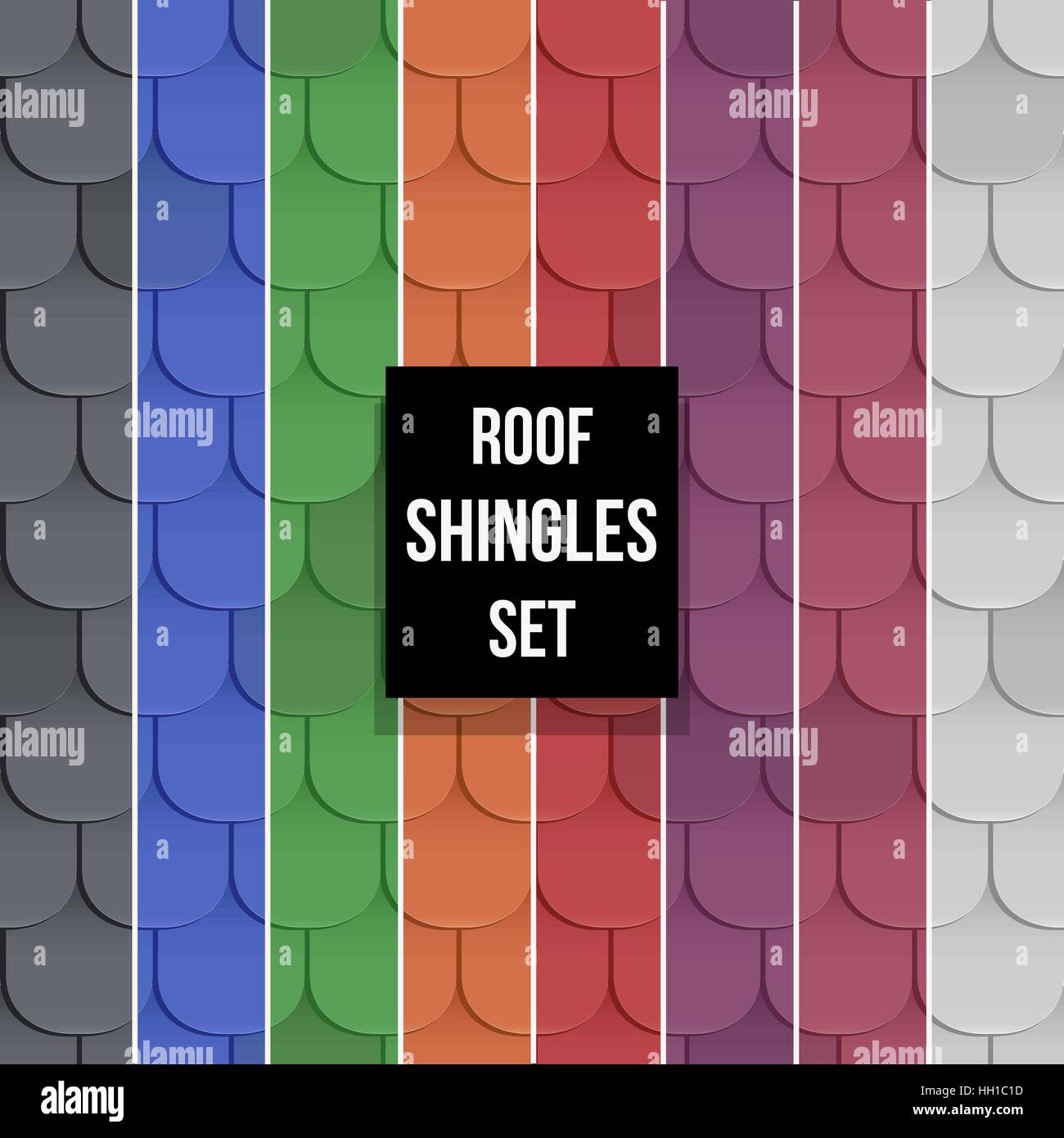 Roofing shingles Stock Vector Images - Alamy
