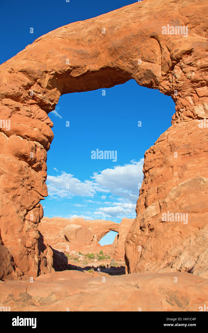 Famous Windows arch in the Arches National park, Utah, USA Stock Photo ...