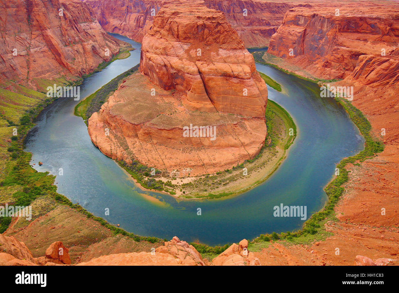 Famous Horseshoe canyon formation near Page, Arizona Stock Photo - Alamy