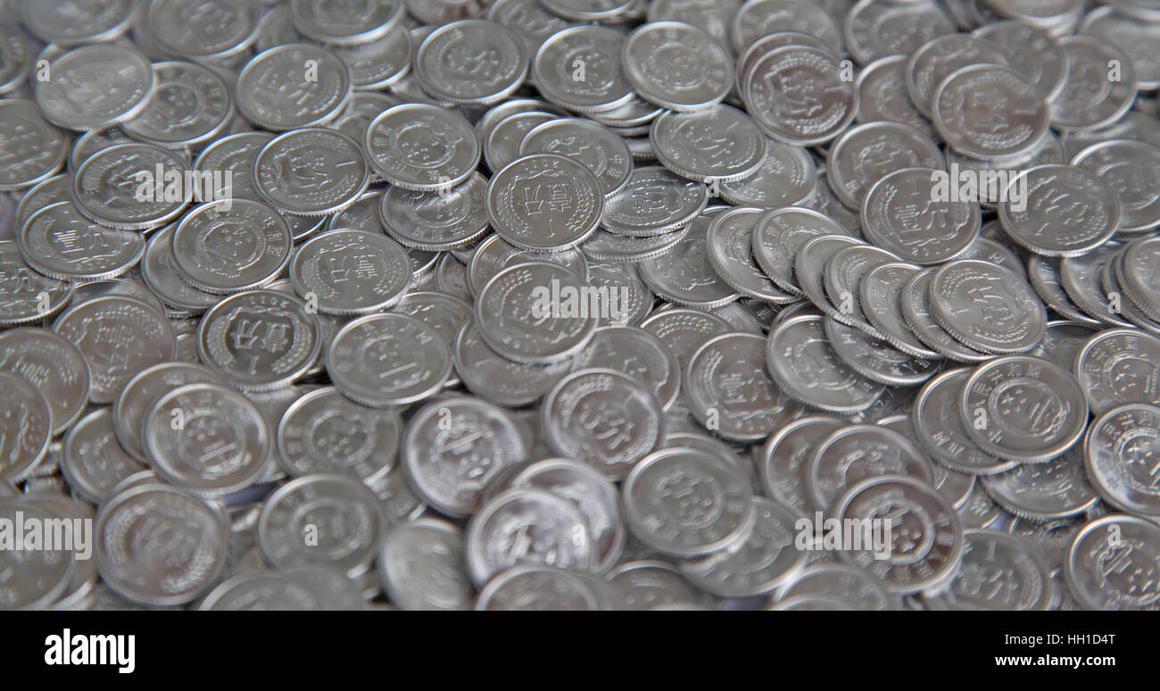 Huge pile of the China coins Stock Photo - Alamy