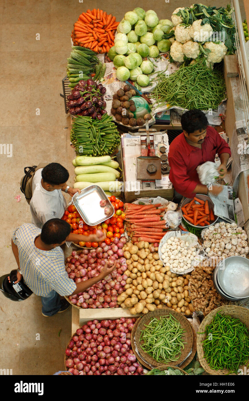 Vegetables, market, Goa, India, Asia Stock Photo - Alamy