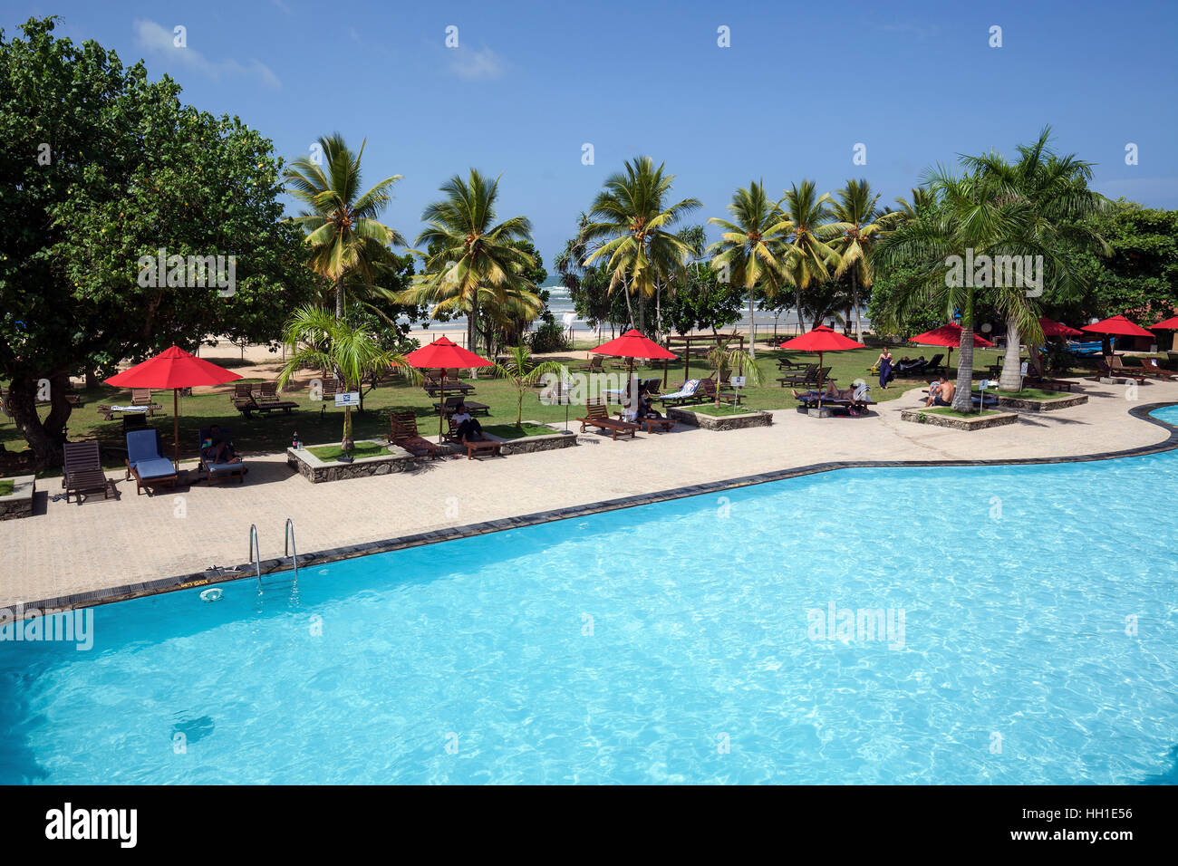 Pool, Hotel The Palms, Beruwela, Western Province, Sri Lanka Stock ...