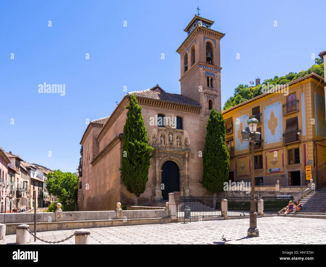 Iglesia de Santa Ana, Santa Ana Church, Granada, Andalucía, Spain Stock ...