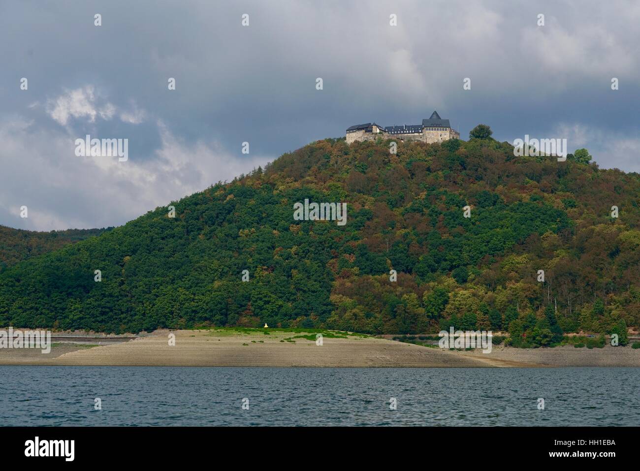 castle of Waldeck, view from the Edersee Stock Photo - Alamy