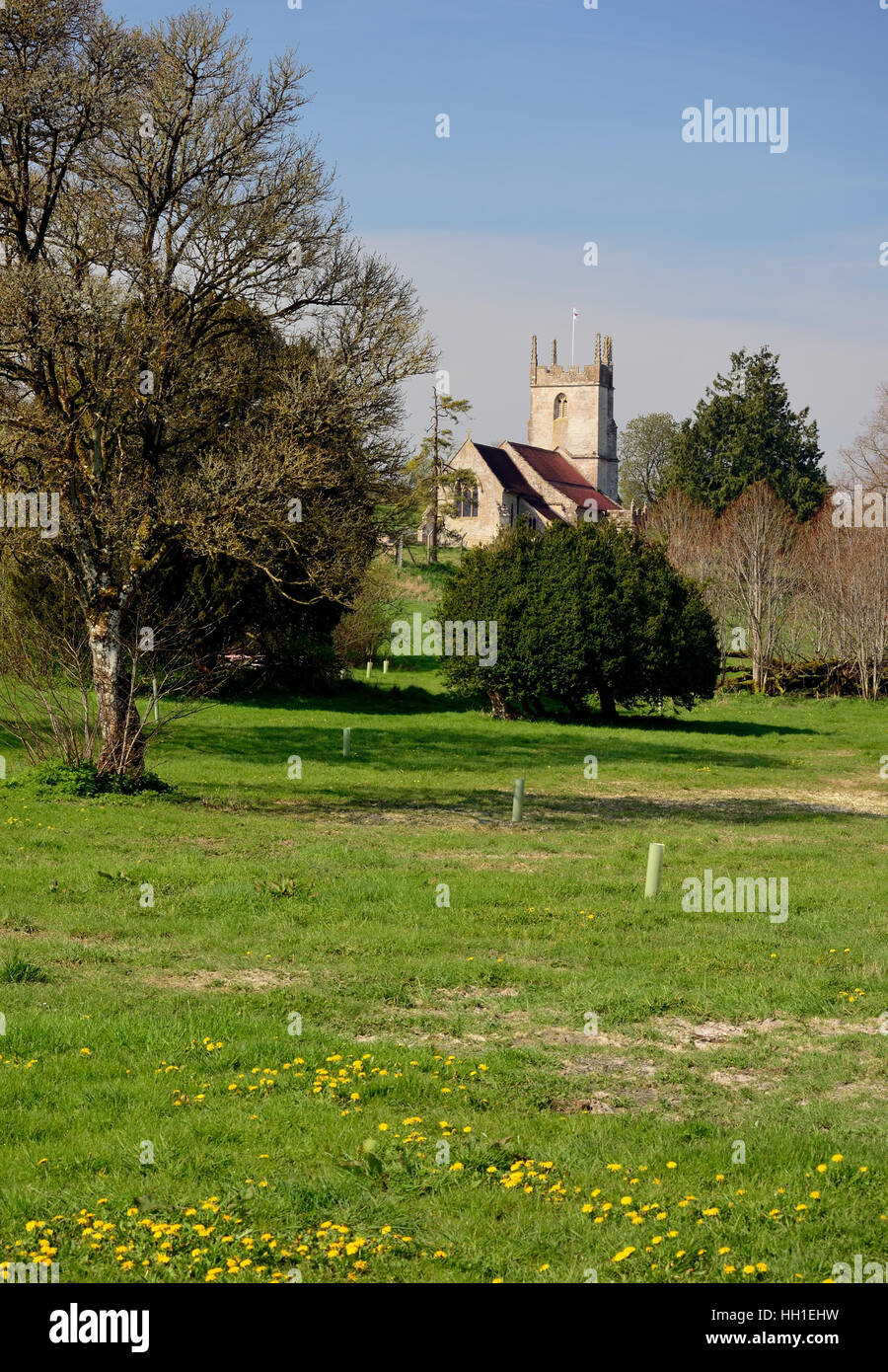 Imber church salisbury plain hi-res stock photography and images - Alamy