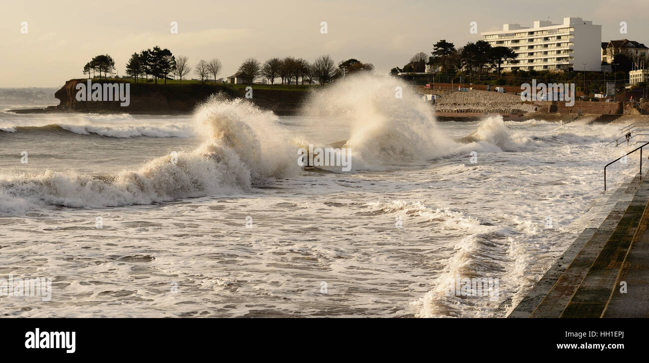 Rough sea at high tide Stock Photo - Alamy