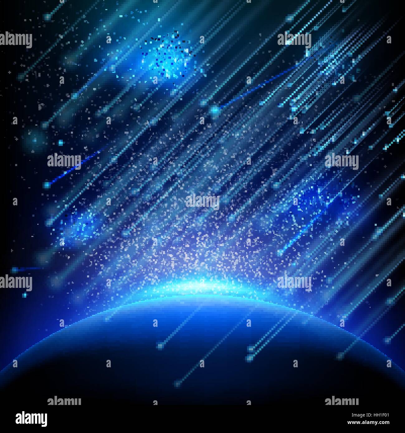 Asteroids earth planet in Stock Vector Images - Alamy