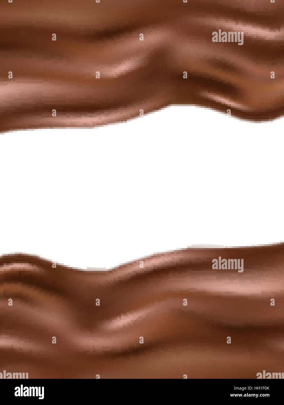 Wavy chocolate background. EPS 10 Stock Vector Image & Art - Alamy