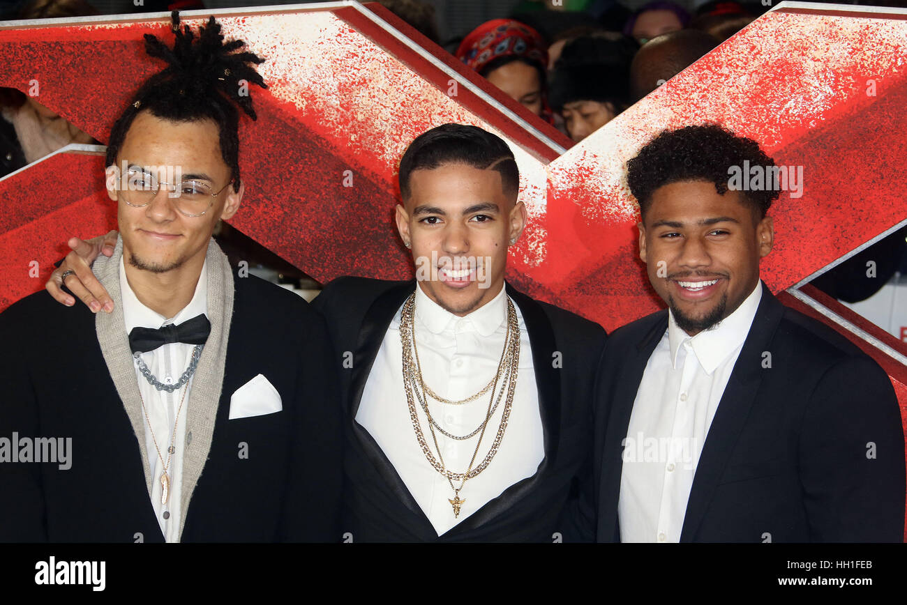 Jan 10, 2017 - (L-R) Nathan Lewis, Kieran Alleyne and Jordan Lee of 5 ...