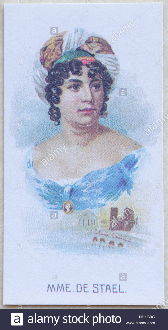 Madame De Stael, a French woman of letters during the French revolution ...