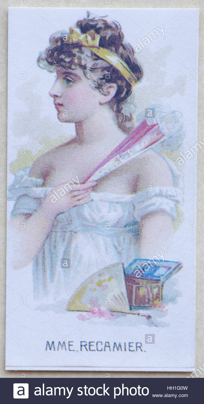 Madame Juliette Récamier, French socialite from the early 19th century ...