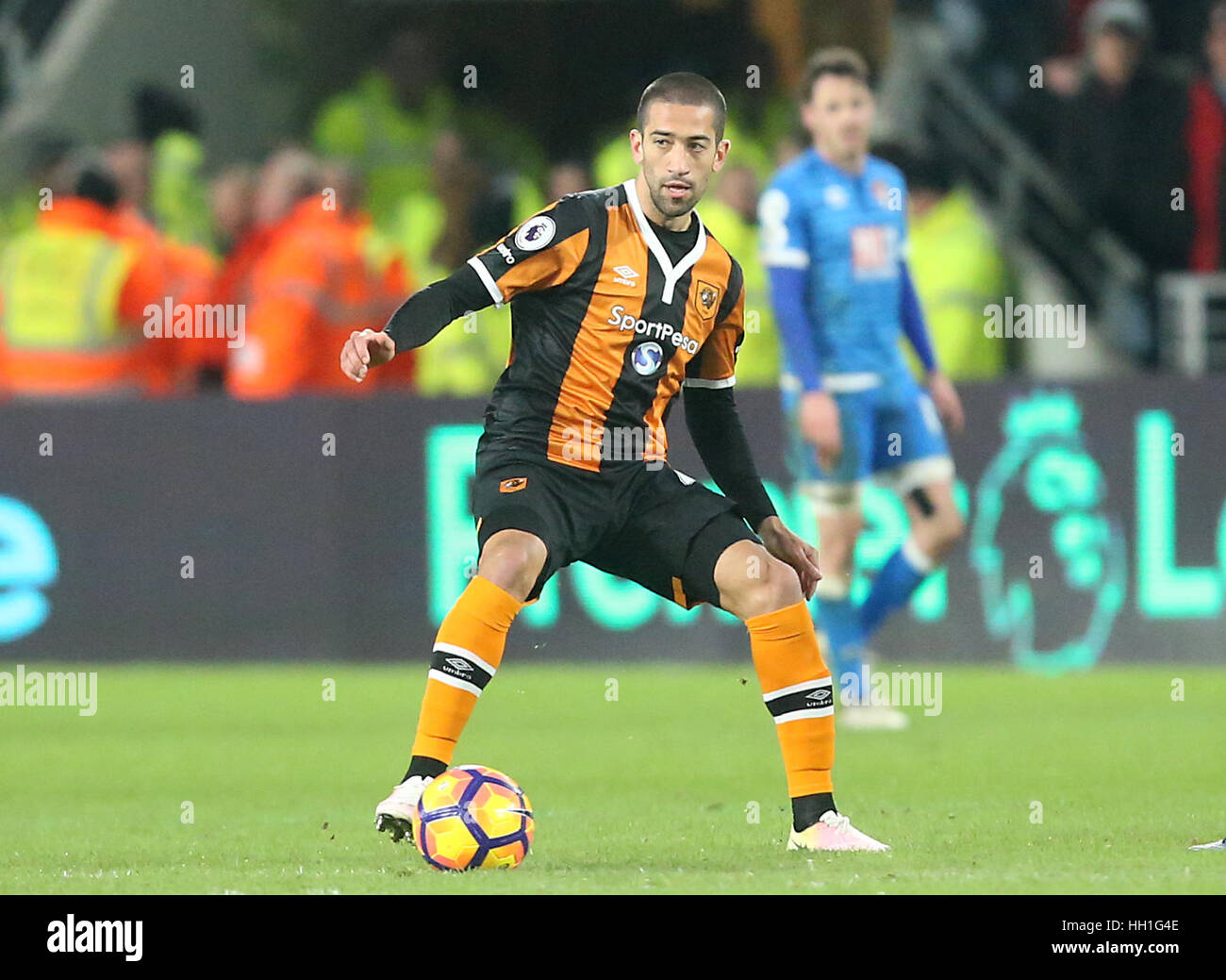 Hull City's Evandro Goebel in action during the Premier League match at ...
