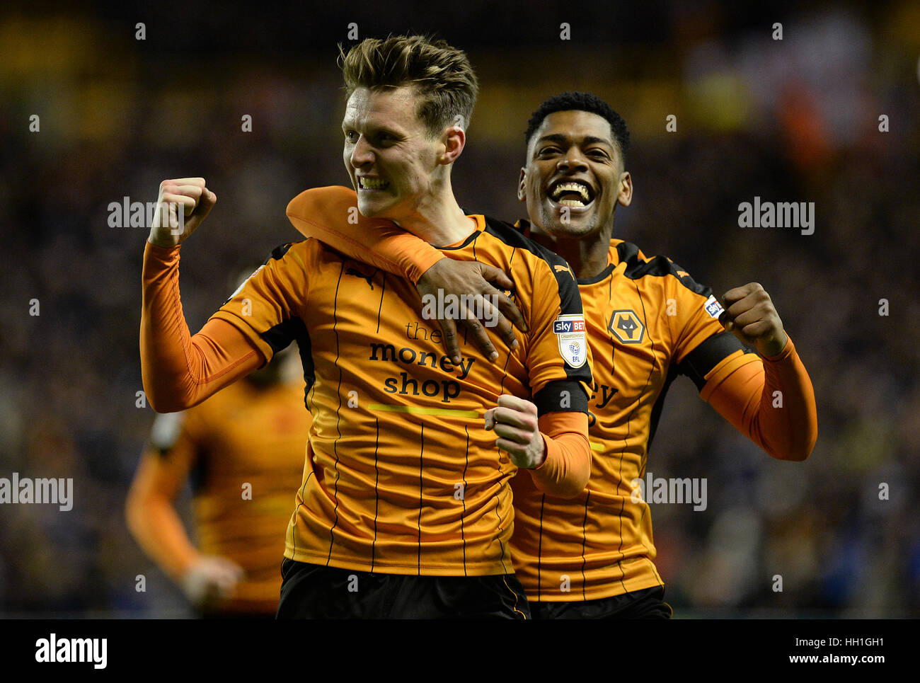 Wolverhampton Wanderers' Joe Mason celebrates scoring his sides opening ...