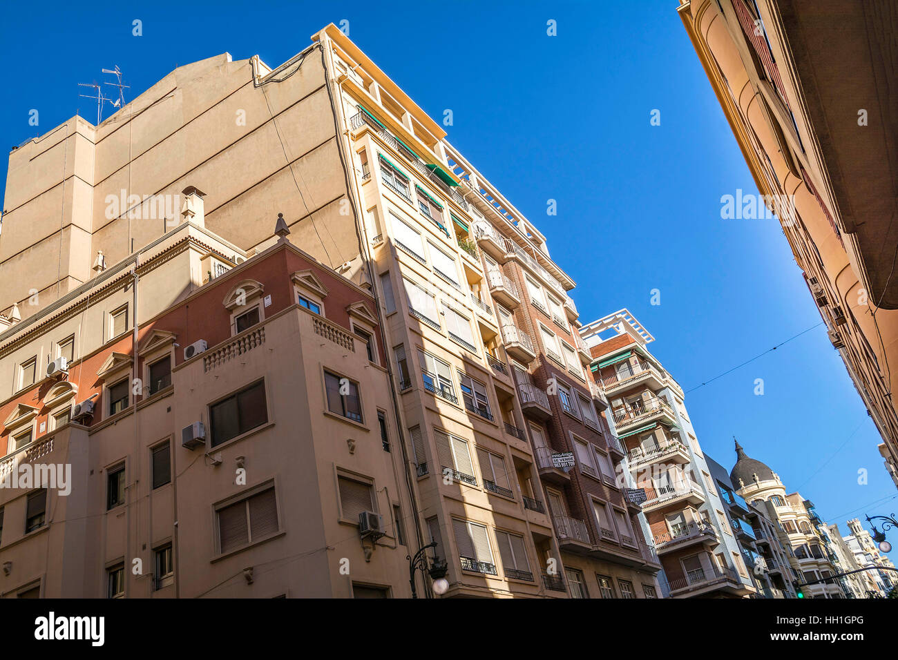 Building architecture in Valencia, Spain Stock Photo - Alamy