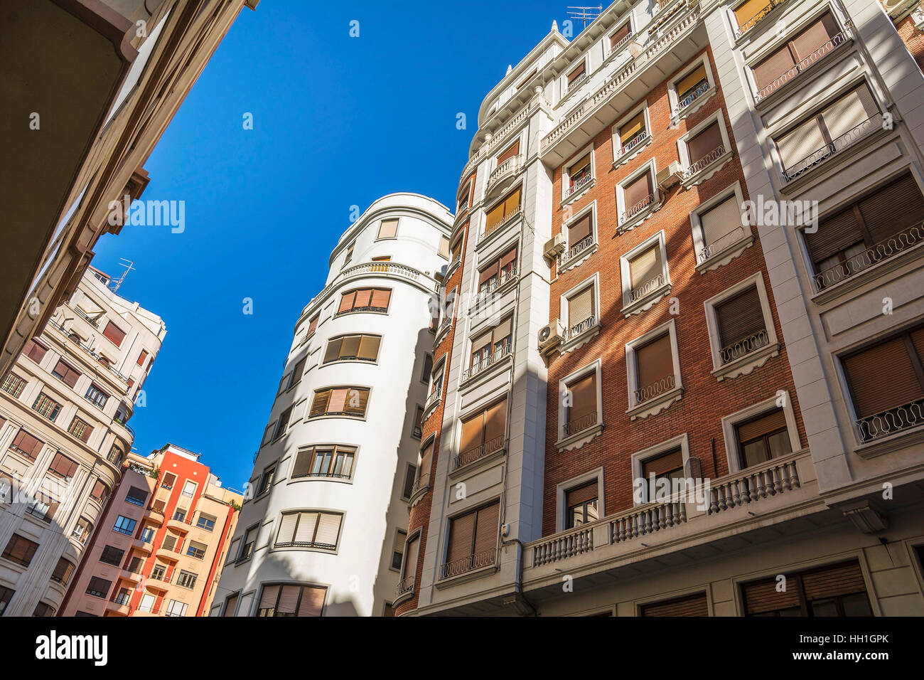 Building architecture in Valencia, Spain Stock Photo - Alamy