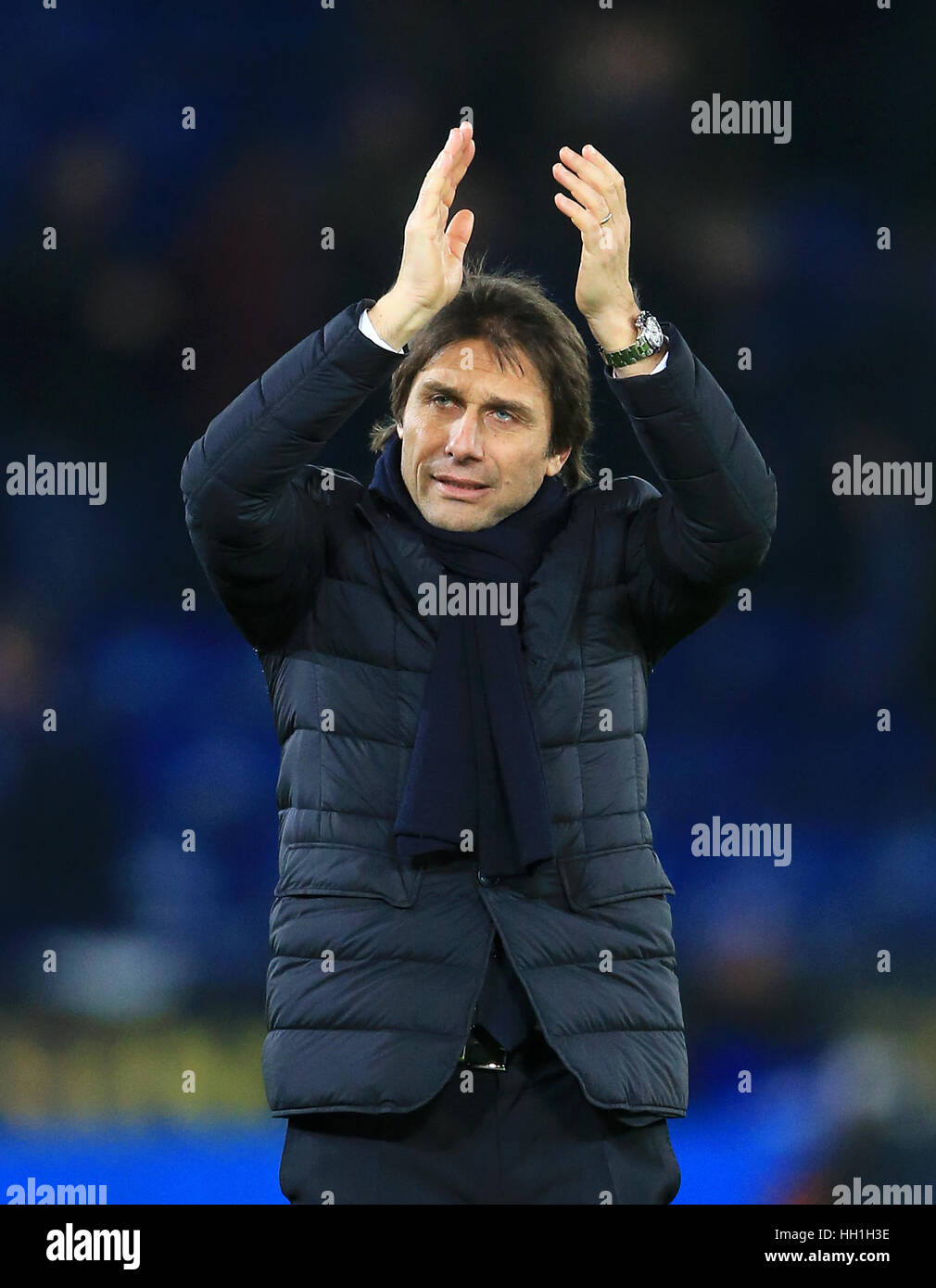 Chelsea manager Antonio Conte celebrates after the Premier League match ...