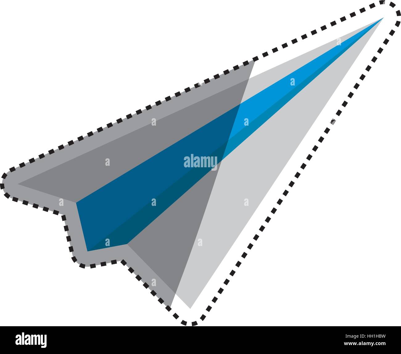 Paper plane origami icon vector illustration graphic design Stock ...