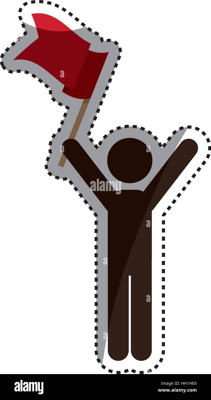 Success man pictrogram icon vector illustration graphic design Stock ...