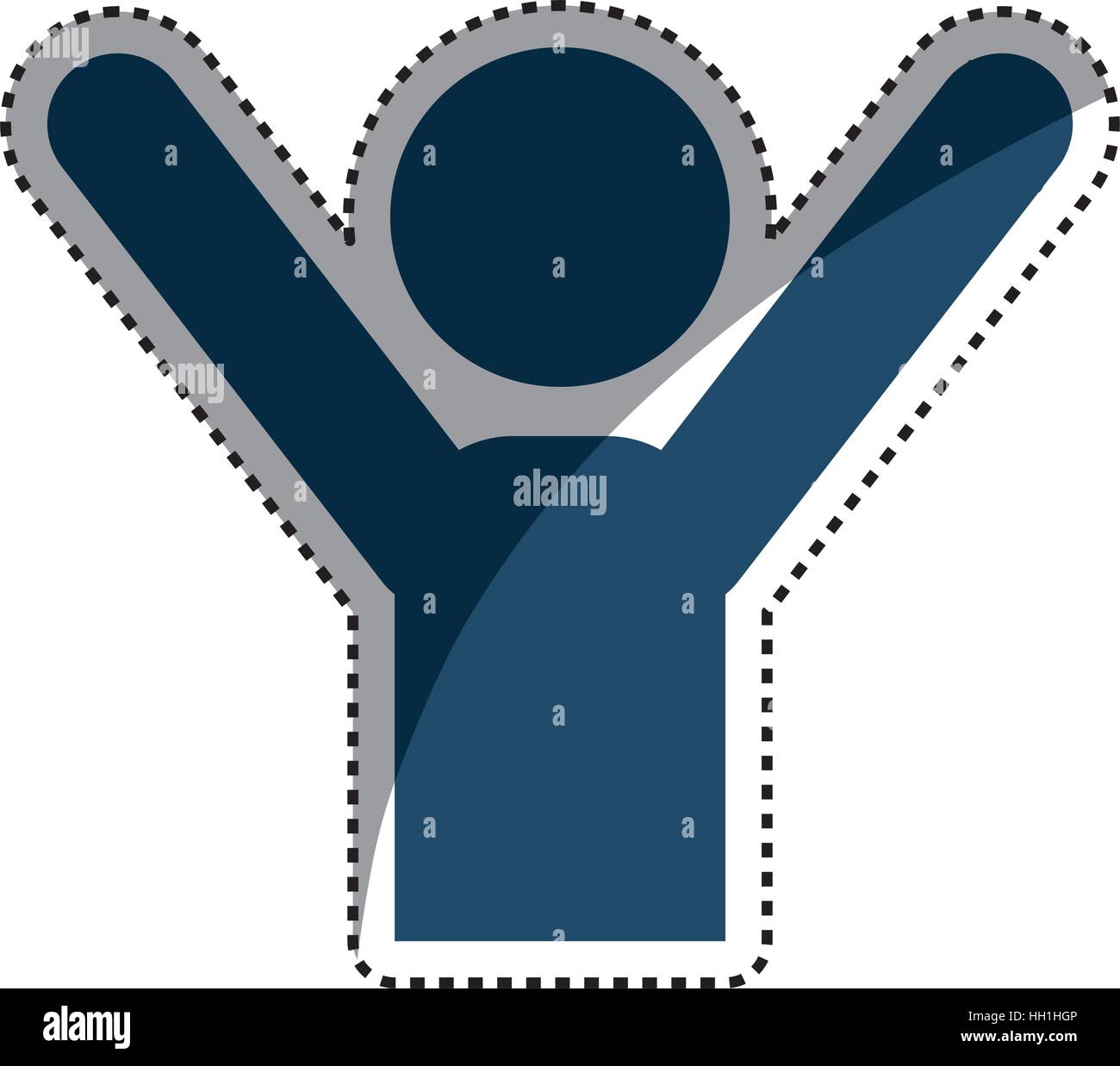 Success man pictrogram icon vector illustration graphic design Stock ...