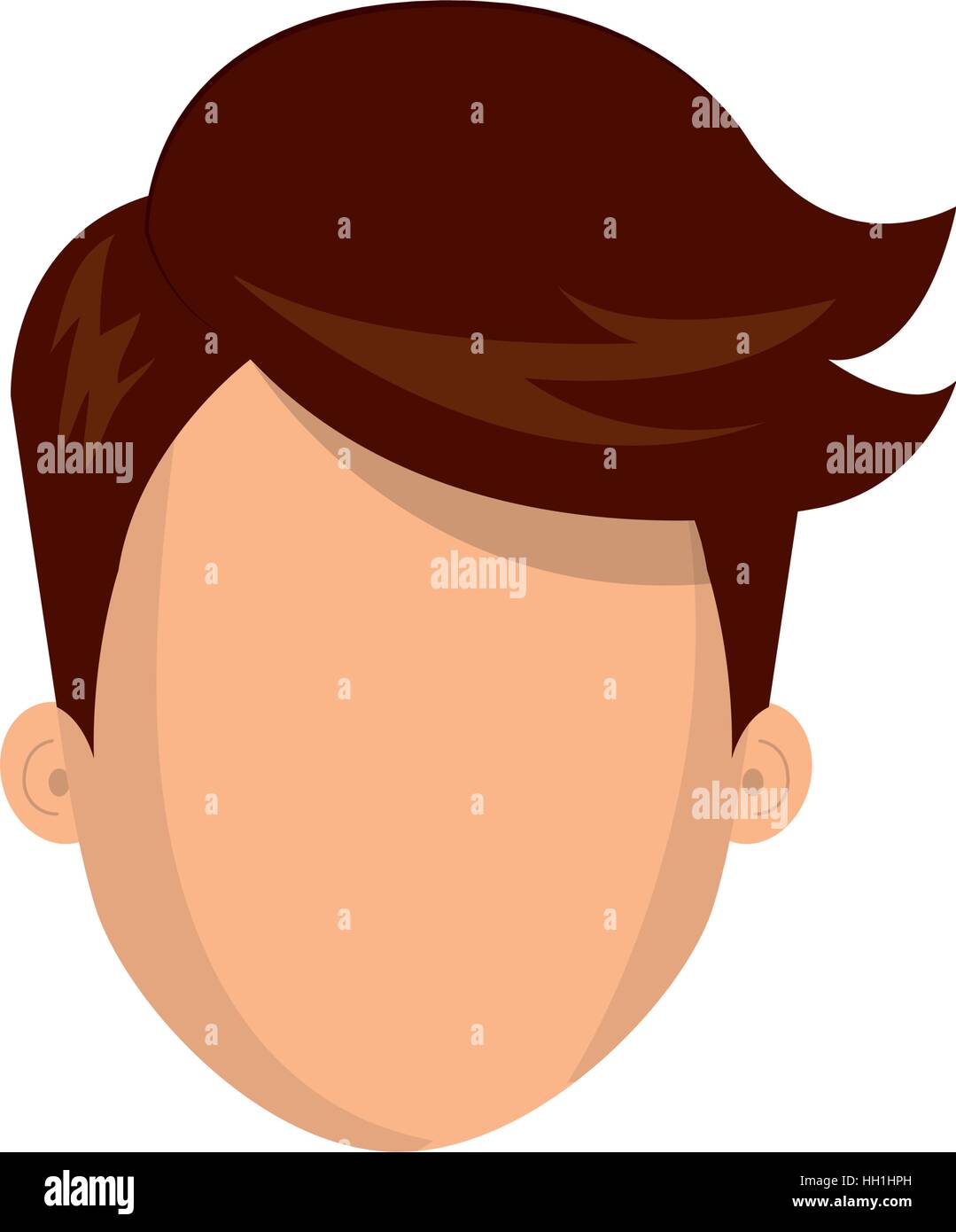 Man faceless head icon vector illustration graphic design Stock Vector ...