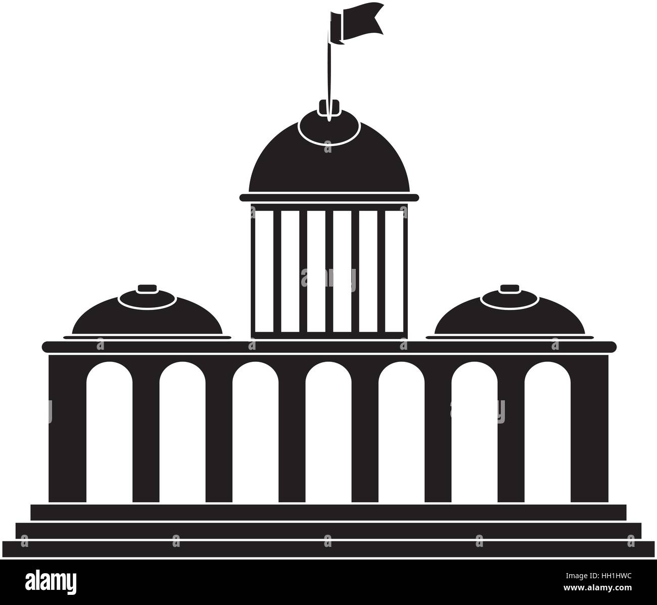 Court building symbol icon vector illustration graphic design Stock ...