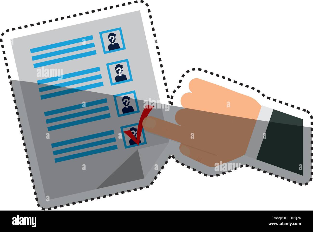 Democracy voting vote icon vector illustration graphic design Stock ...