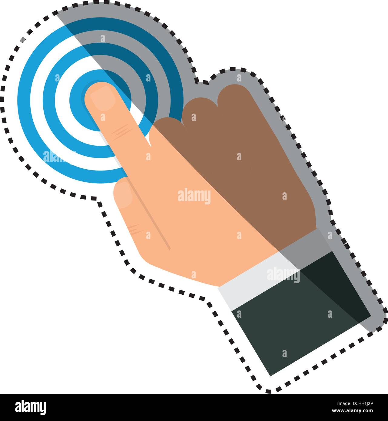 Finger touching something icon vector illustration graphic design Stock ...